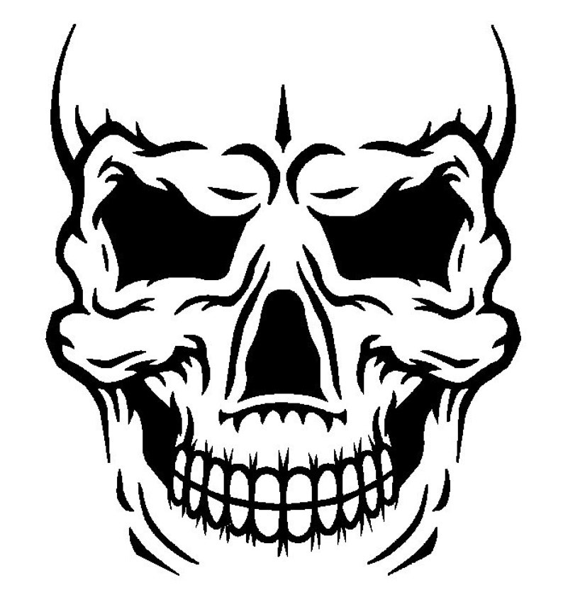 Skull Face DXF File for CNC Plasma, Router, Waterjet, or Laser - Etsy