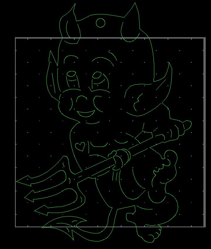 Little Devil DXF File for CNC Machine. Plasma, Laser, Waterjet, Router ...