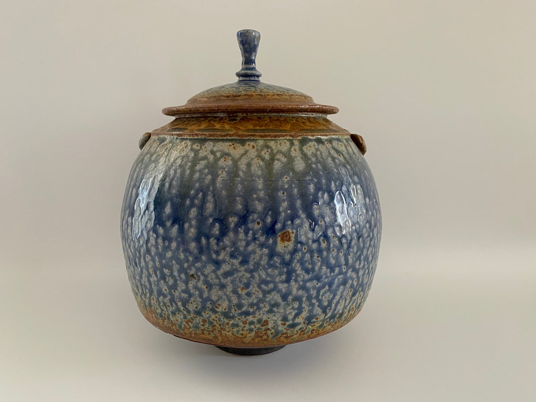 Vintage Michael Frasca & Richard Aerni Pottery Jar 80s Studio Ceramics ...