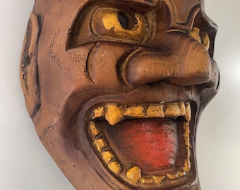 Japanese Noh Theater Mask - Etsy