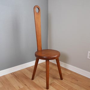Vintage William Fetner Style Keyhole Chair - Etsy