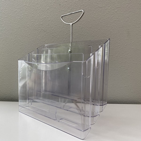 Plastic Magazine Rack Vintage - Etsy