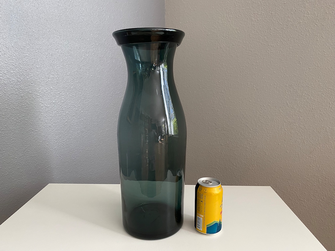 Vintage Blenko Vase 5621 in Charcoal 18 Large Floor Vase - Etsy