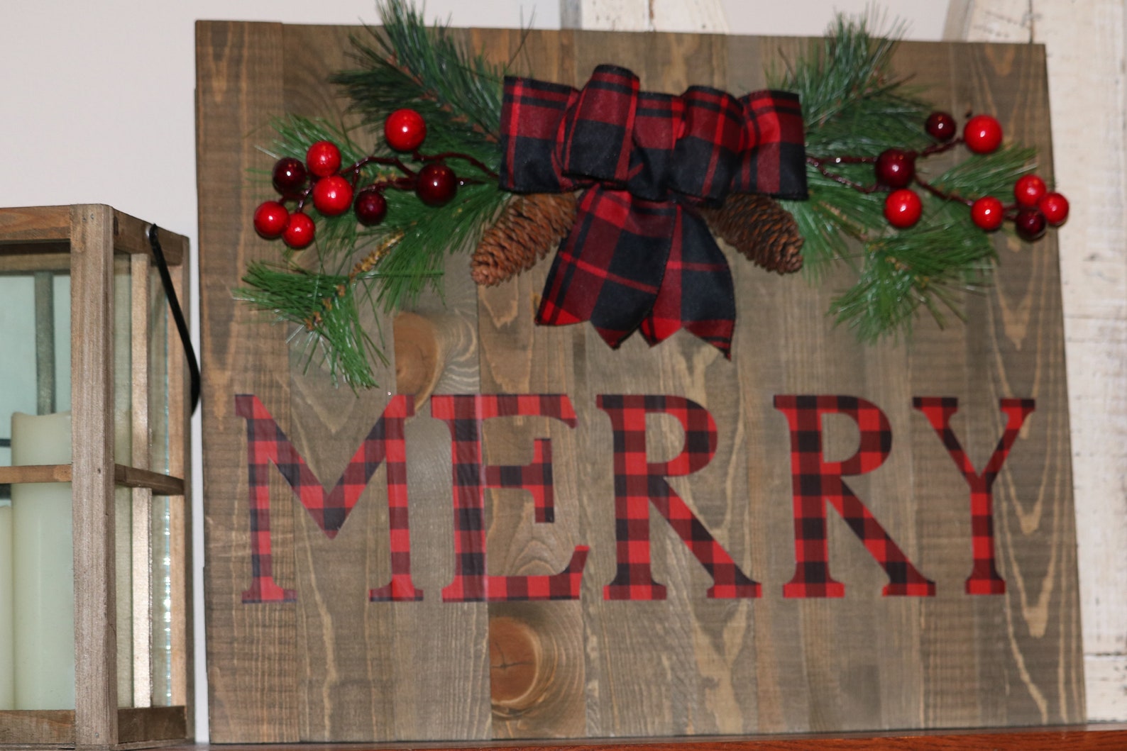 Merry Wood Sign/christams Sign/farmhouse Christmas Sign/christmas Decor ...