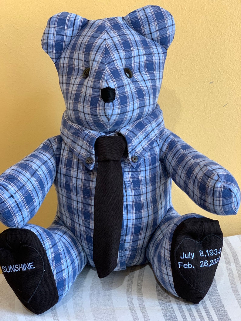 Memory Bears Keepsake Teddy Bears Custom Made From Your Loved - Etsy