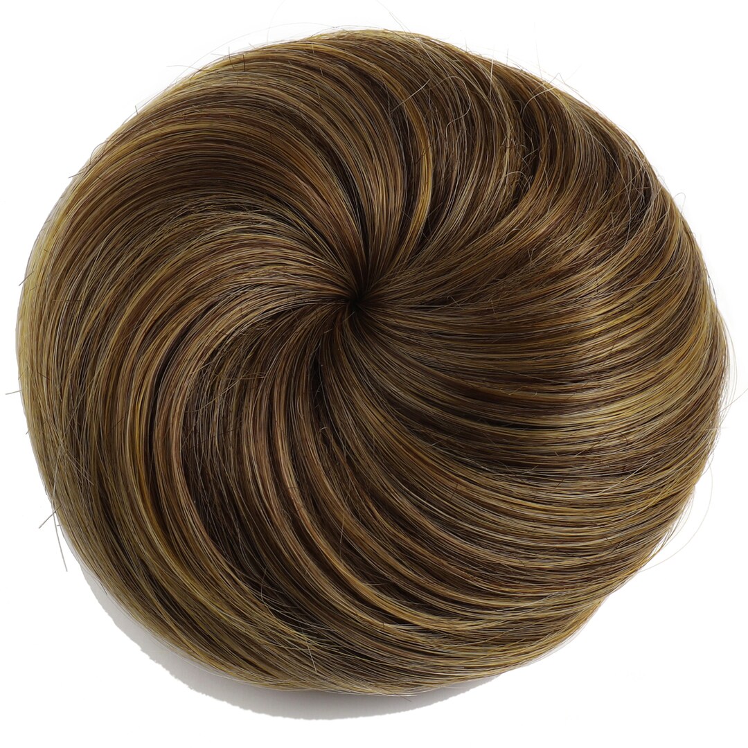Synthetic Clip in Hair Bun Extension Donut Chignon Hairpiece Wig R1416T ...