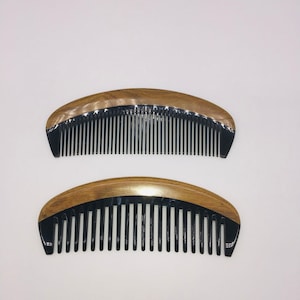 Handmade Buffalo Horn & Green Sandalwood Pocket Comb Moon - Etsy UK