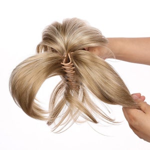 12 Inch Claw Messy Ponytail Hair Extension Synthetic Hair-piece With ...