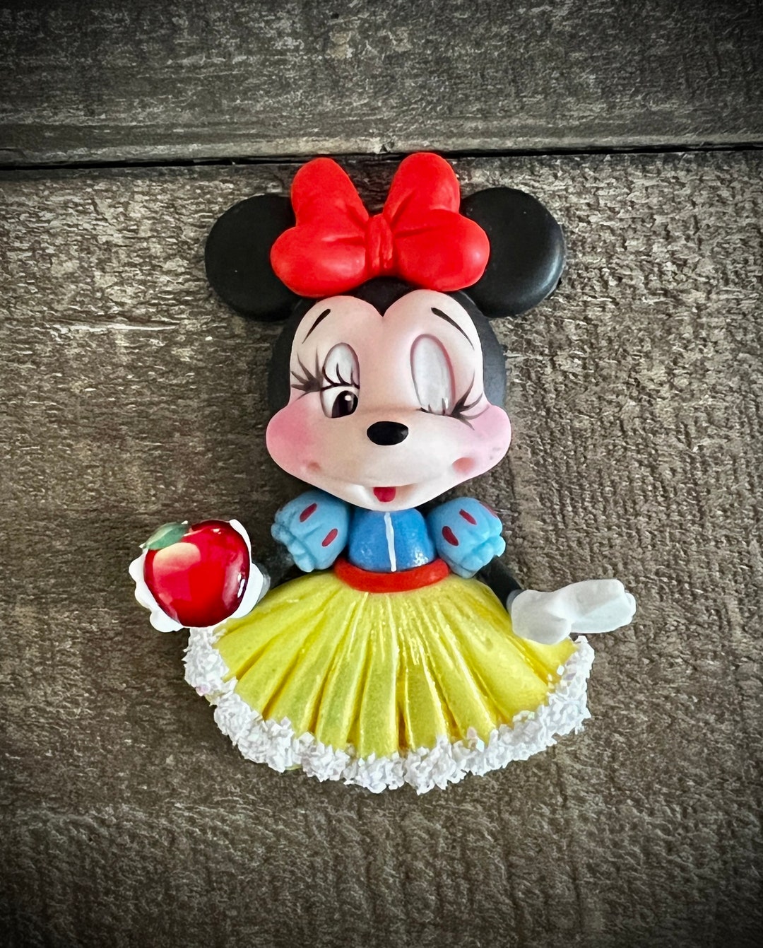 Minnie Mouse Inspired Snow White Clay Fallback Doll - Etsy