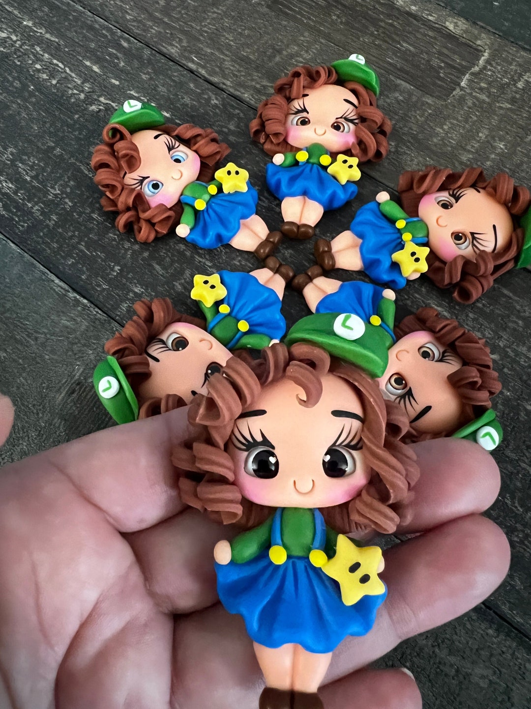 Luigi Inspired Clay Doll - Etsy