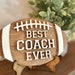 Best Coach Ever Desktop Football Coach Sign - Gifts for Football Coach ...