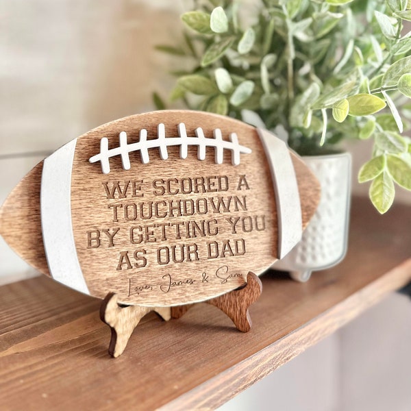 We Scored a Touchdown by Getting You as Our Dad - Etsy