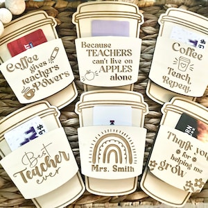 Teacher Gifts - Teacher Gift Card Holder - Teacher Appreciation - End ...