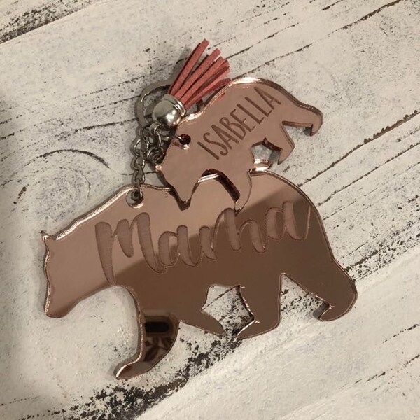 Bear Keychain - Etsy