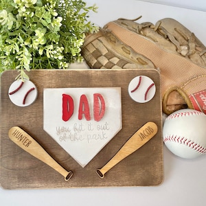 Dad You Hit It Out of the Park - Fathers Day Sign - Fathers Day Gift ...