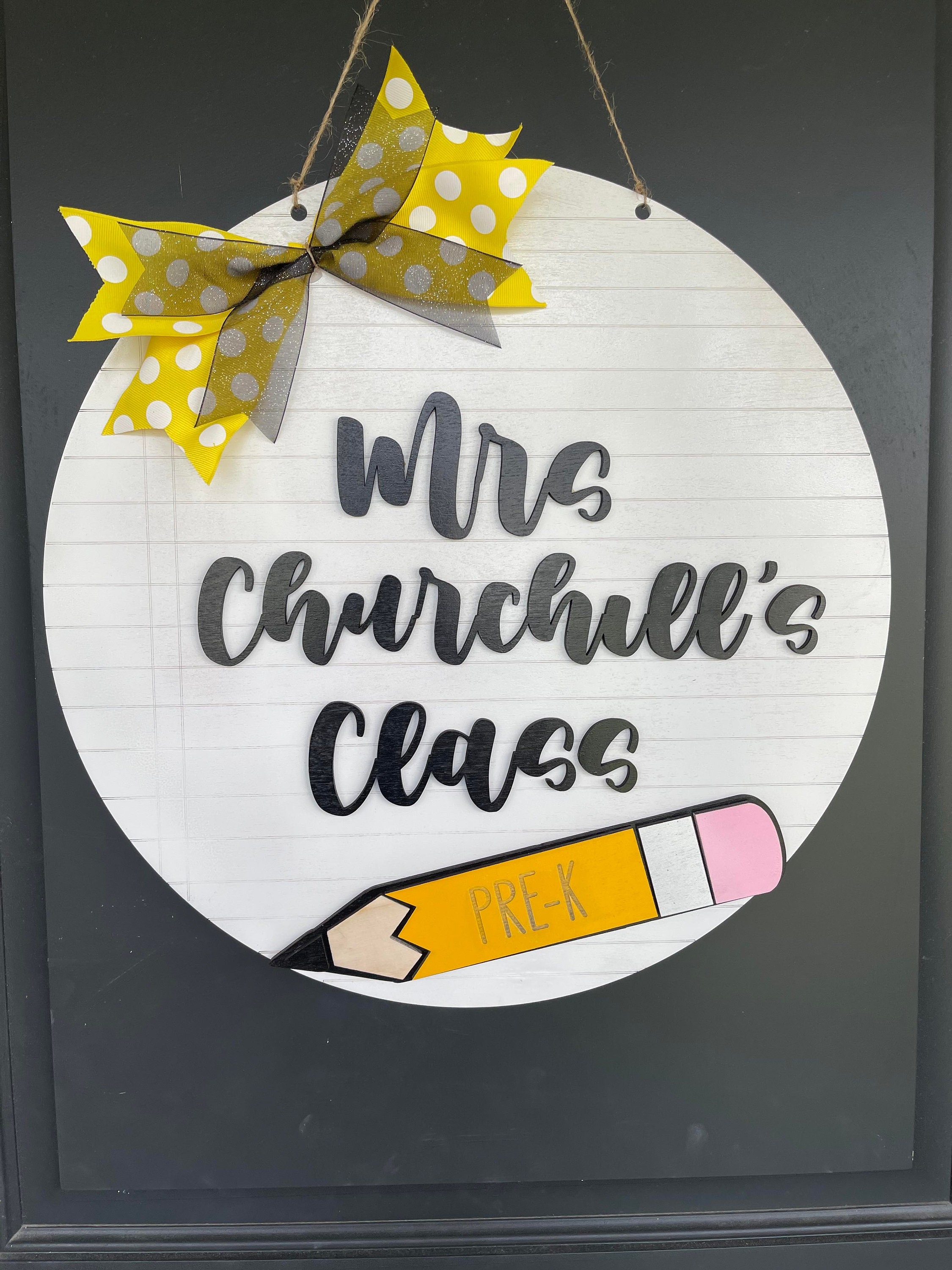 Classroom Door Hanger Personalized Teacher Door Hanger - Etsy