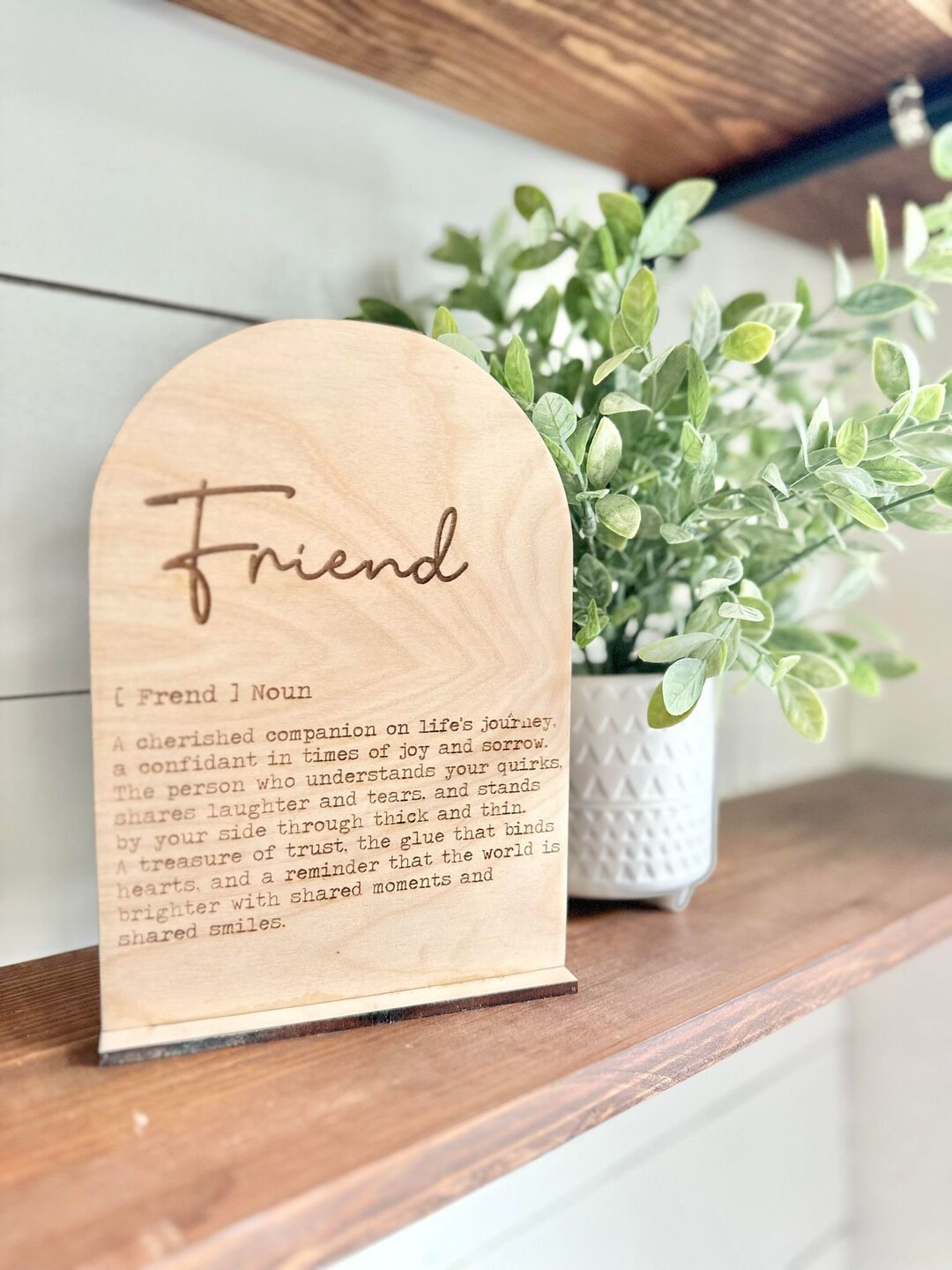 Friend Sign - Boho Wood Sign - a Thoughtful Gift a Friend - Gift for a ...