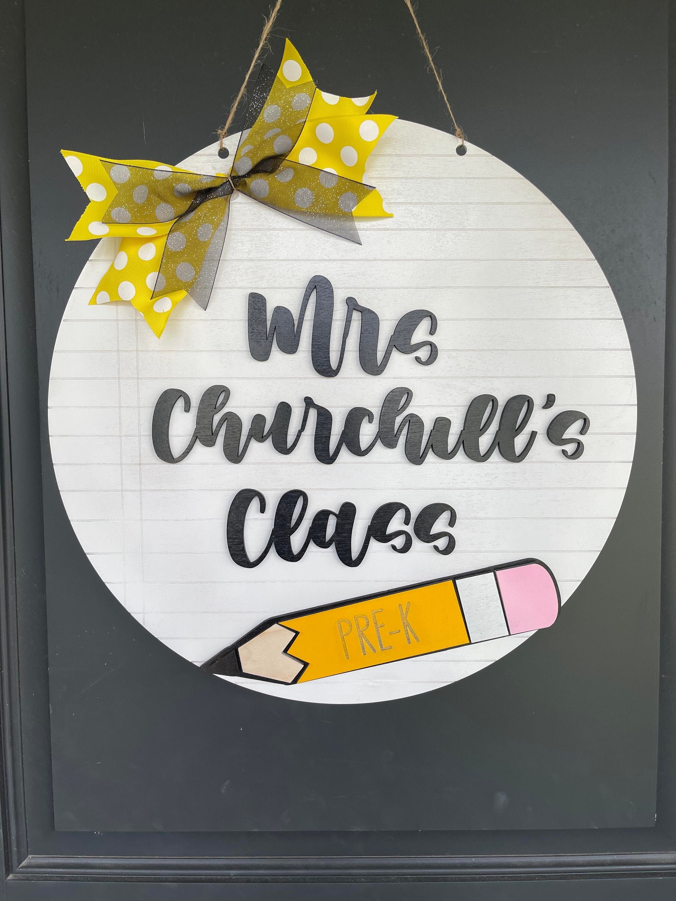 Classroom Door Hanger Personalized Teacher Door Hanger - Etsy