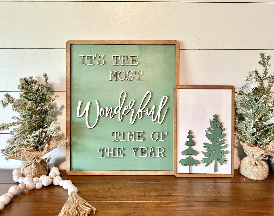It's the Most Wonderful Time of the Year - Christmas Sign Bundle ...