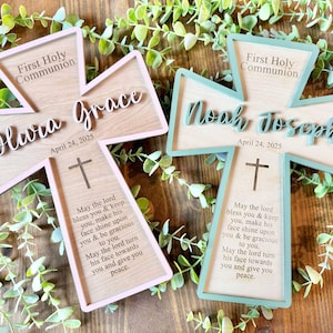 Personalized First Holy Communion Cross | Holy Communion Gift | Custom ...