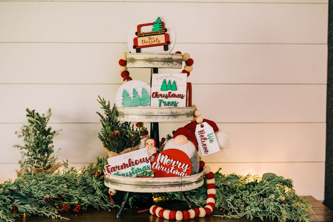Farmhouse Christmas Tiered Tray Bundle - All I Want is a Farmhouse ...