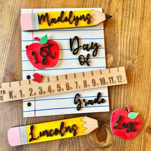 Personalized Back to School Sign, First Day of School Photo Prop ...
