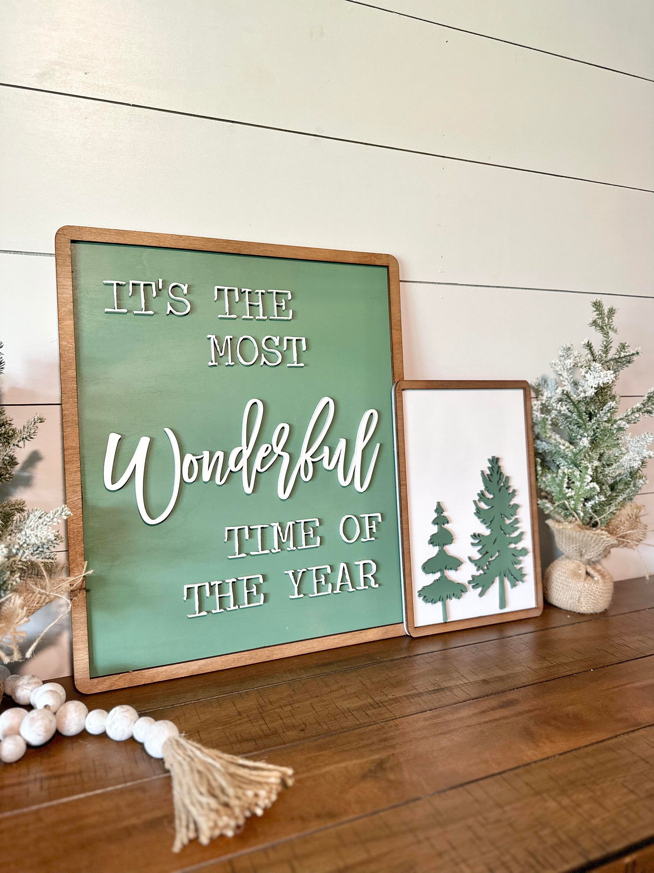 It's the Most Wonderful Time of the Year - Christmas Sign Bundle ...