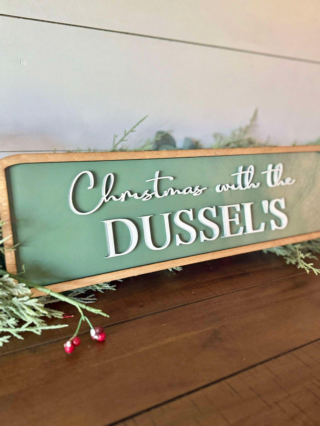 Personalized Family Christmas Sign, Christmas With the [your Family ...