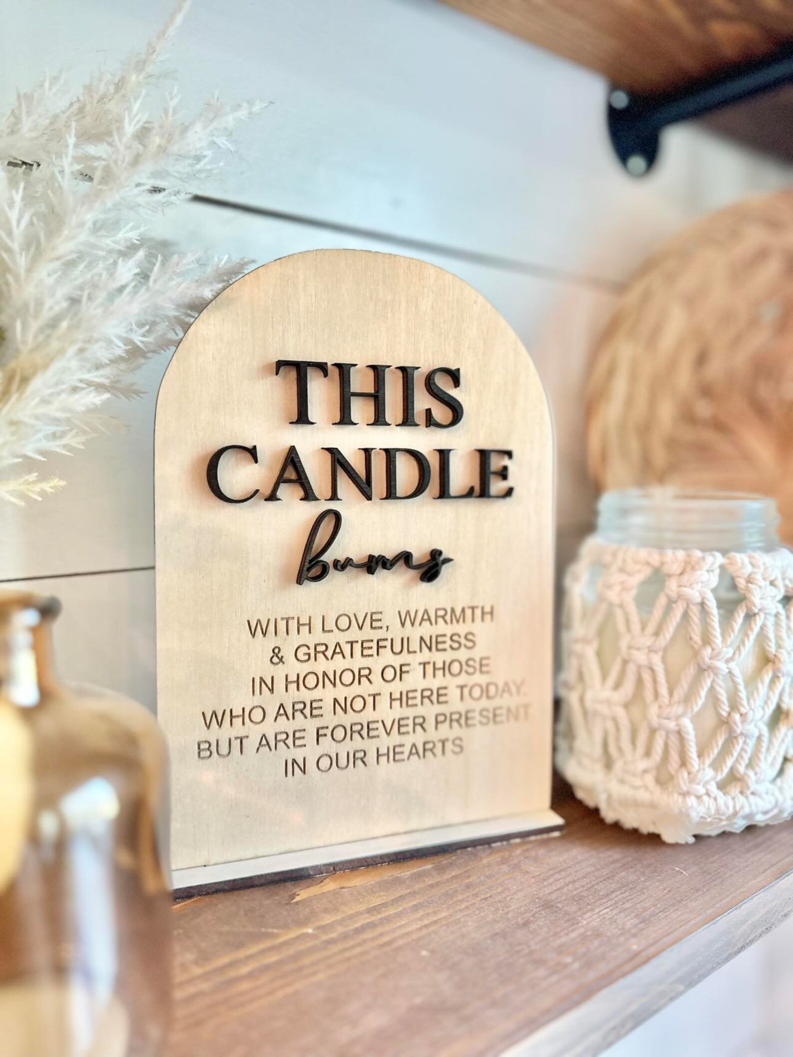 This Candle Burns Memorial Wedding Sign Wedding Loved Ones Sign Boho ...