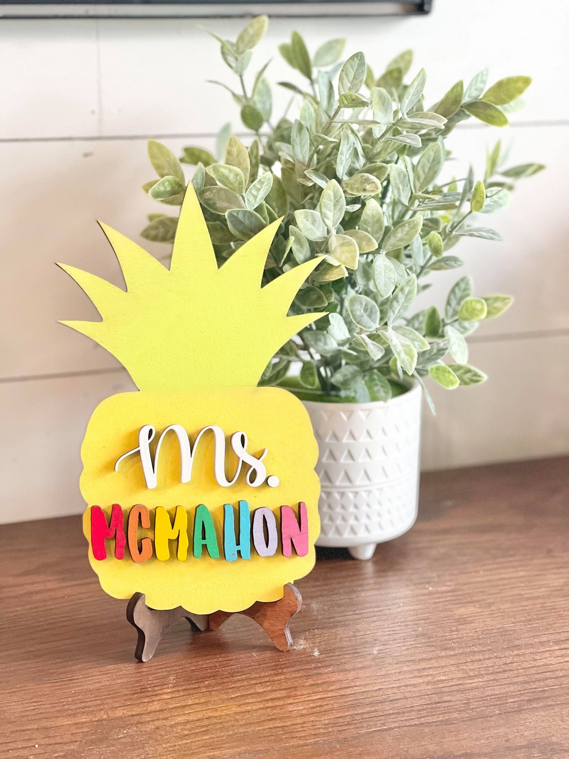 Pineapple Name Sign - Pineapple Teacher Name Plate - Pineapple ...