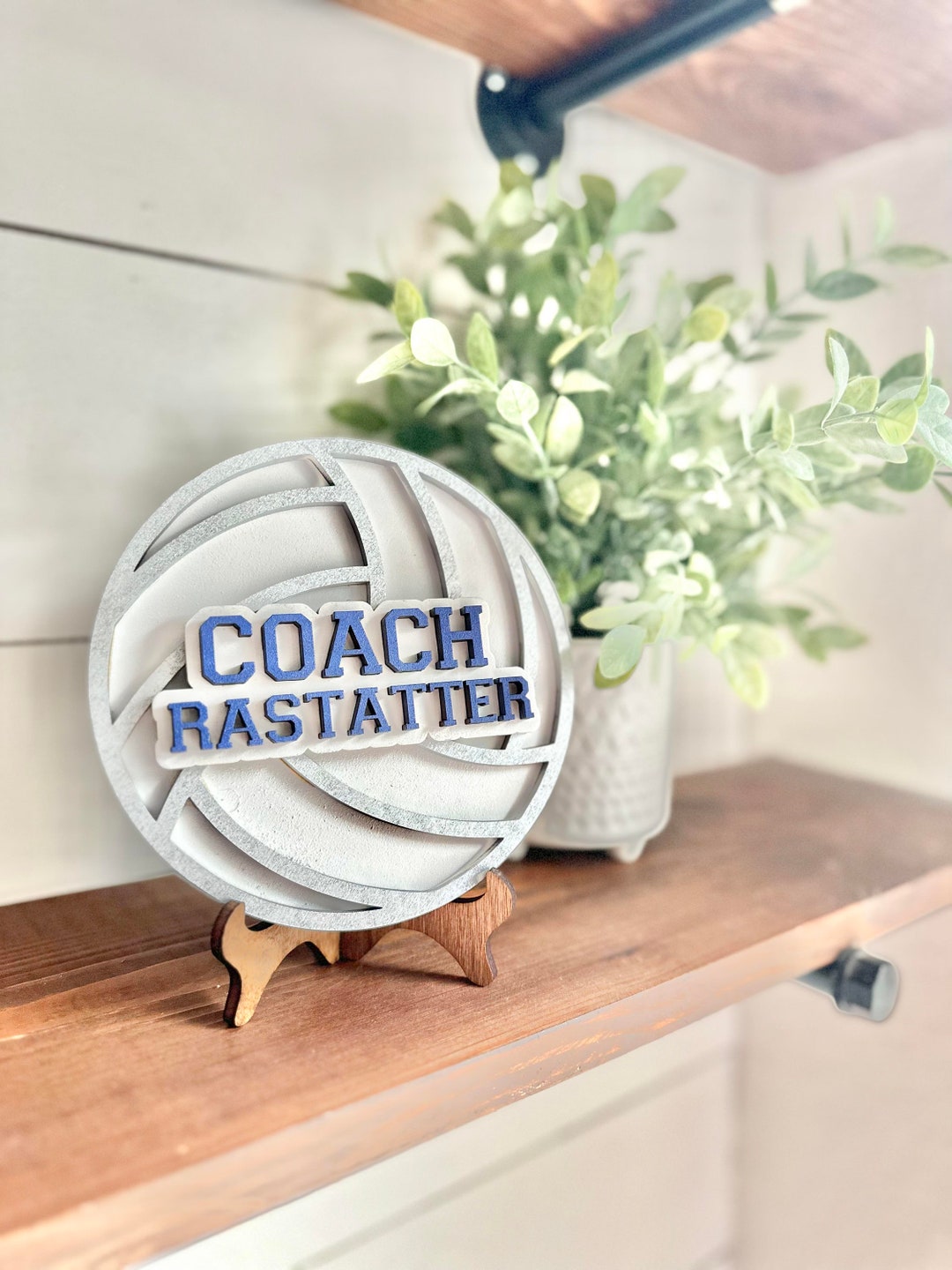 Personalized Desktop Volleyball Coach Sign - Gifts for Volleyball Coach ...