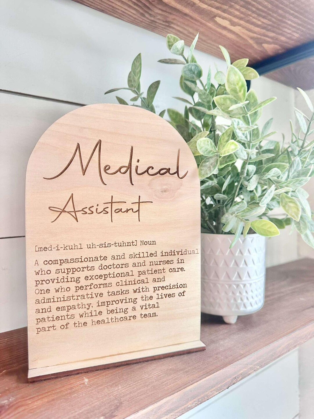 Medical Assistant Definition Sign, National Medical Assistant Day Gift ...