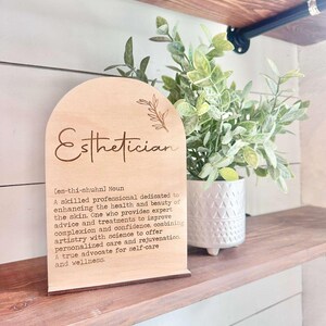 Esthetician Definition Sign, National Esthetician Day Gift, Esthetician ...