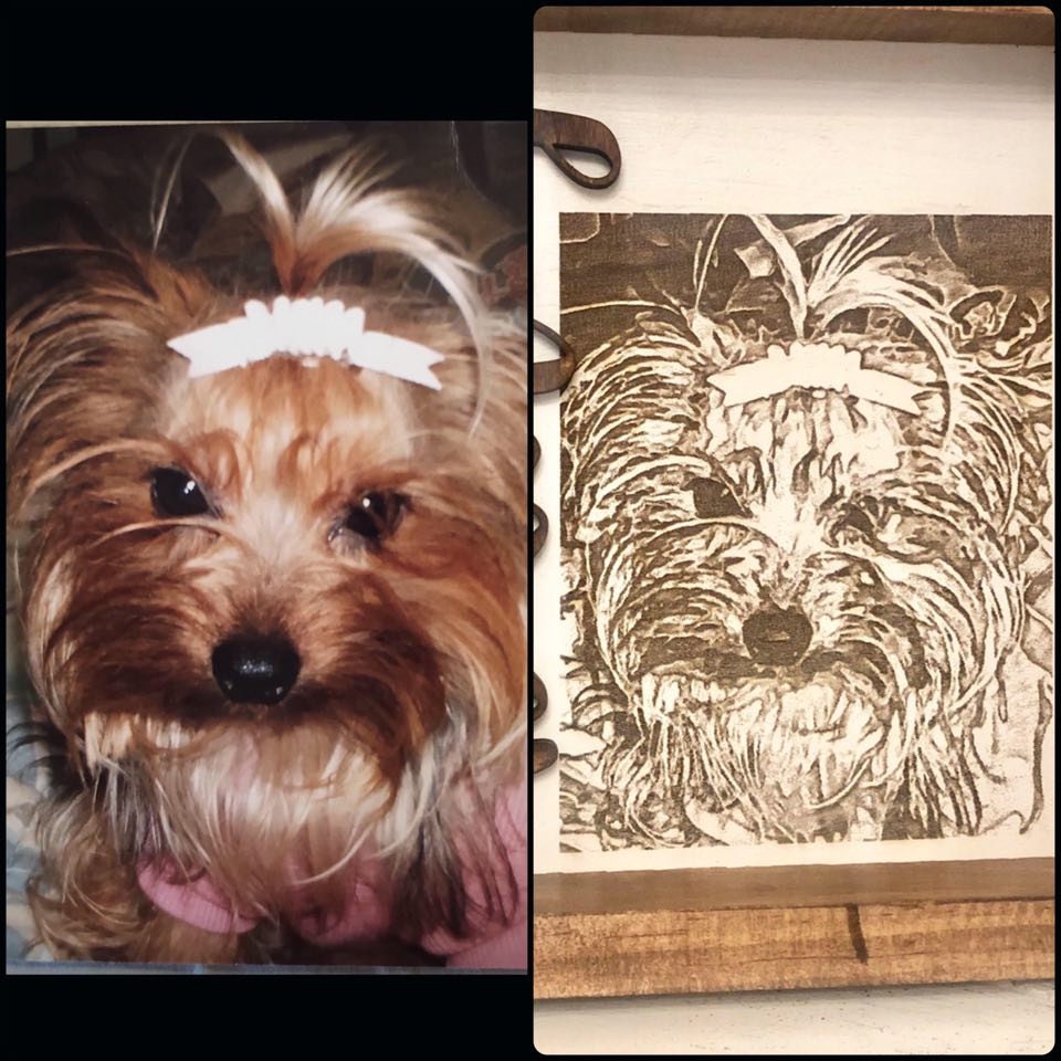 Dog Portrait Engraved Pet Portrait Sign Farmhouse Pet - Etsy