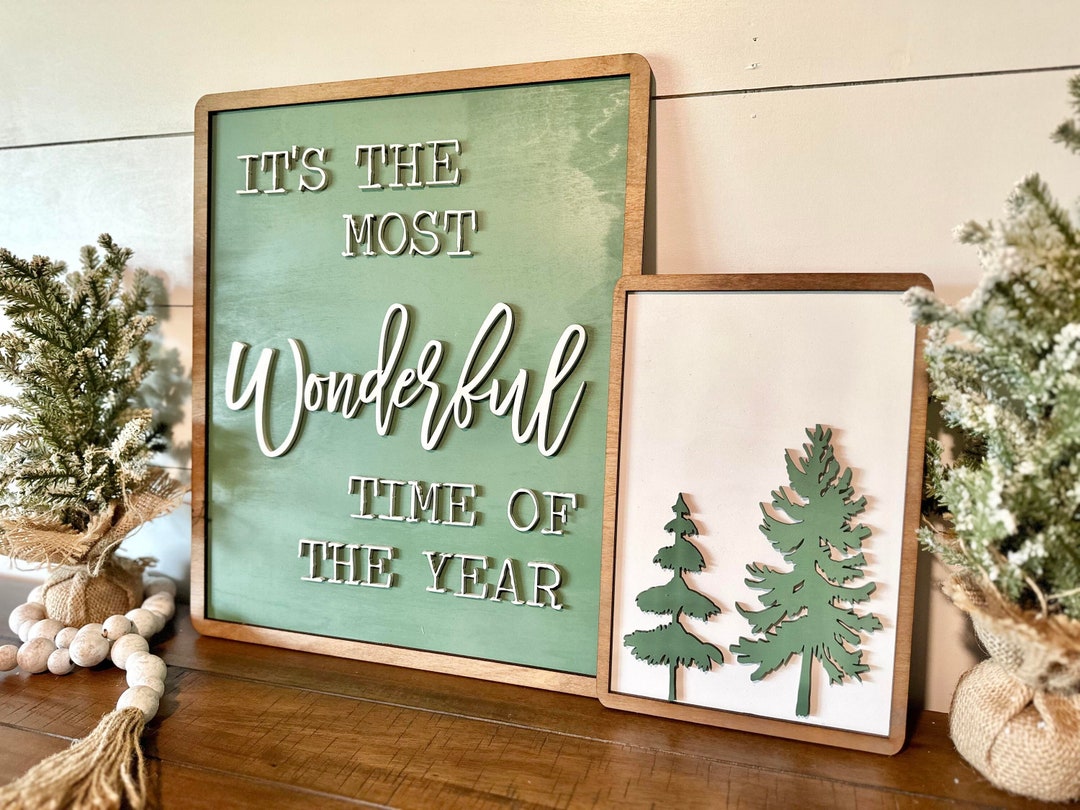 It's the Most Wonderful Time of the Year - Christmas Sign Bundle ...