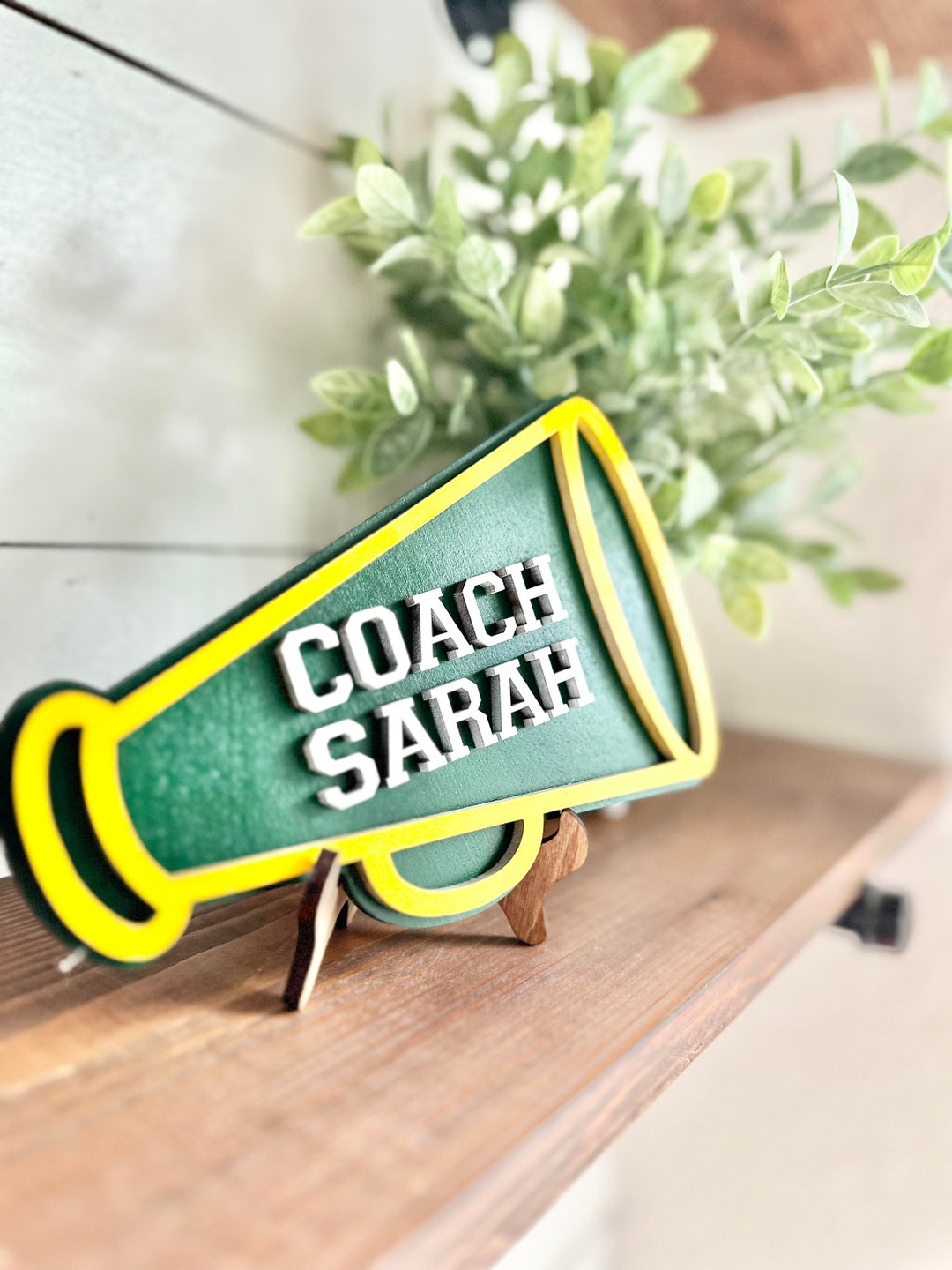 Personalized Desktop Cheer Coach Sign - Gifts for Cheer Coach - PE ...