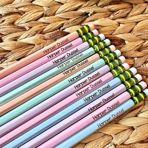 Personalized Engraved Pencils, Back to School Pencil Set, Personalized ...