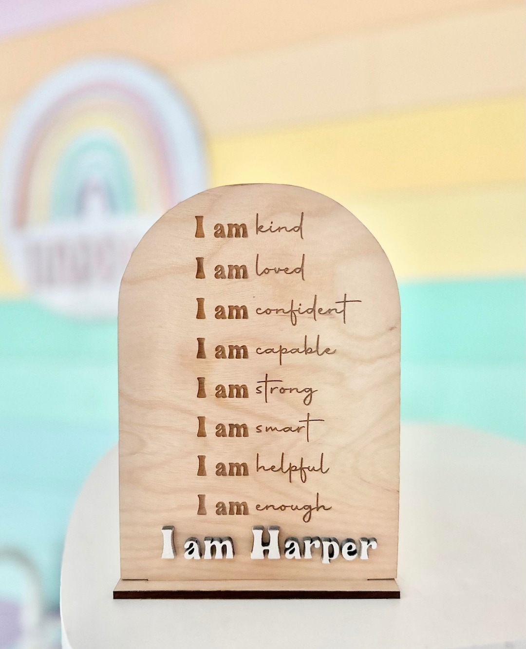 Positive Affirmation Sign for Kids - Kid's Room Decor - Positive ...