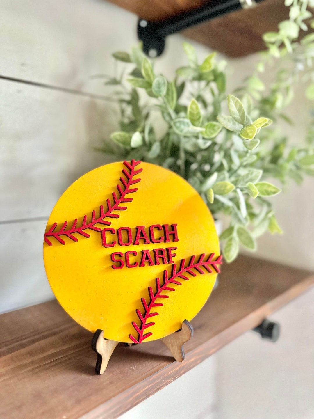 Personalized Desktop Softball Coach Sign - Gifts for Softball Coach ...
