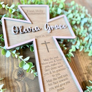 Personalized First Holy Communion Cross | Holy Communion Gift | Custom ...