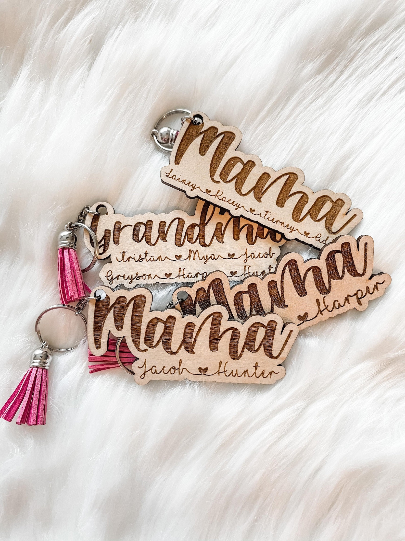 Mama Keychain Mama Keychain With Children's Names Mama - Etsy