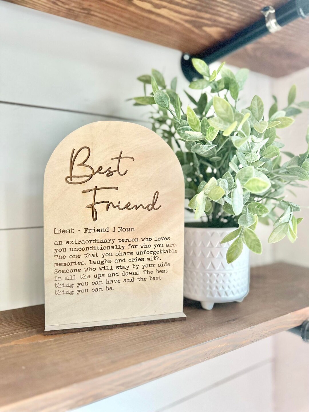 Best Friend - Boho Wood Sign - a Thoughtful Gift Your Best Friend ...