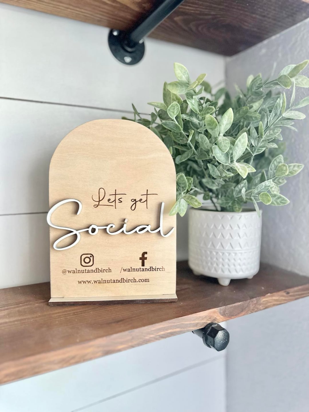 Let's Get Social Sign - Social Media Sign - Small Business Lets Get ...