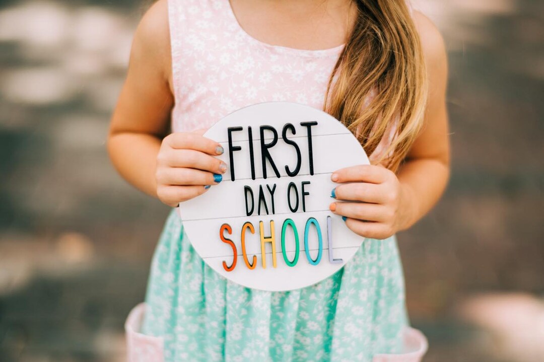 First or Last Day of School Shiplap Signs - Kids First Day of School ...