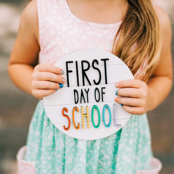 First Day of School Sign - Etsy