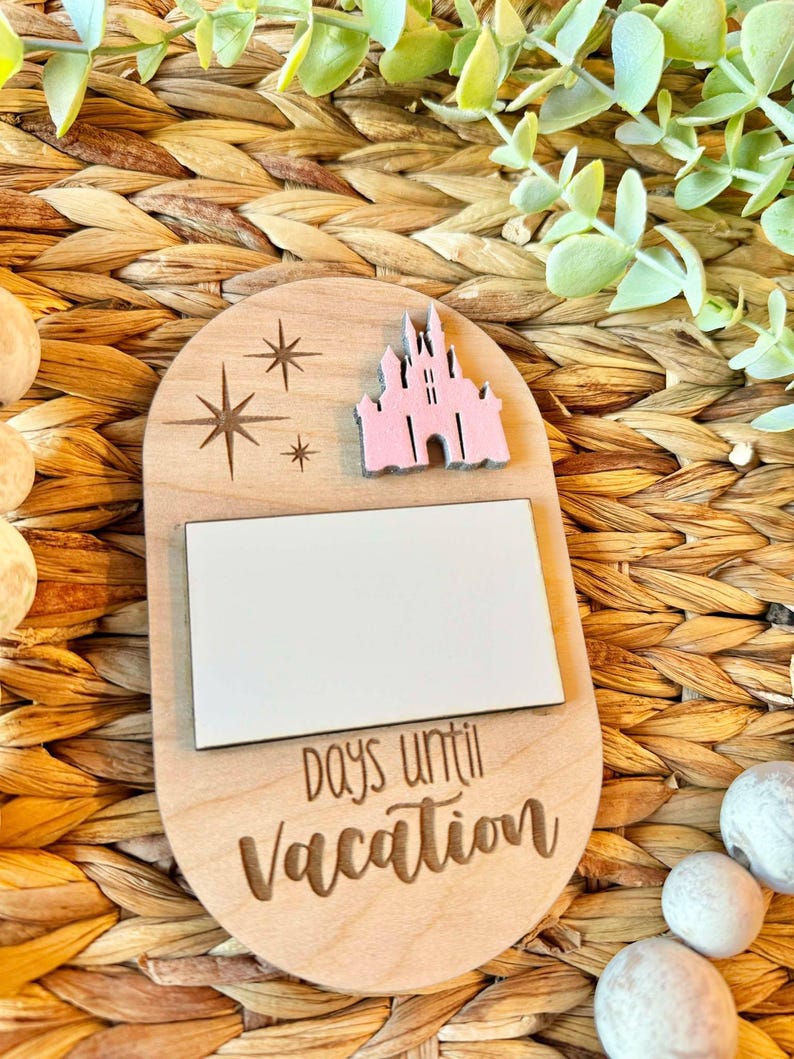 Vacation Countdown Magnet | Magical Vacation Countdown | Dry Erase ...