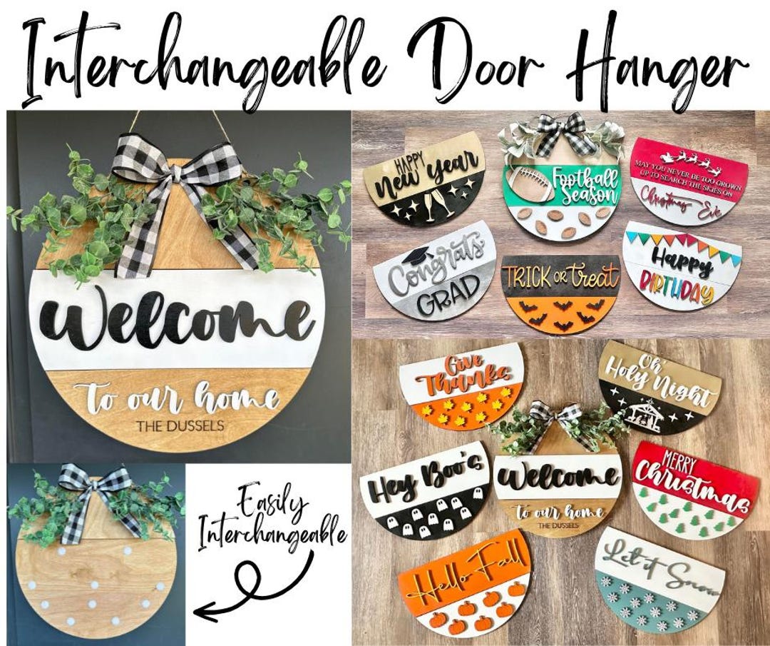 Seasonal Interchangeable Door Hanger - Fully Interchangeable Door ...