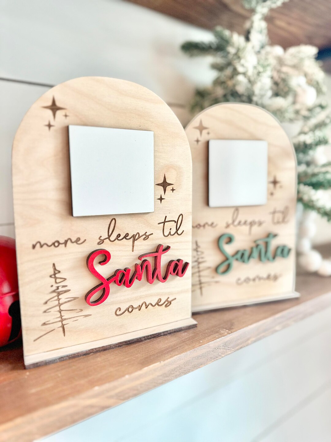 Christmas Countdown Sign, Santa Countdown, Christmas Countdown, Sleeps ...
