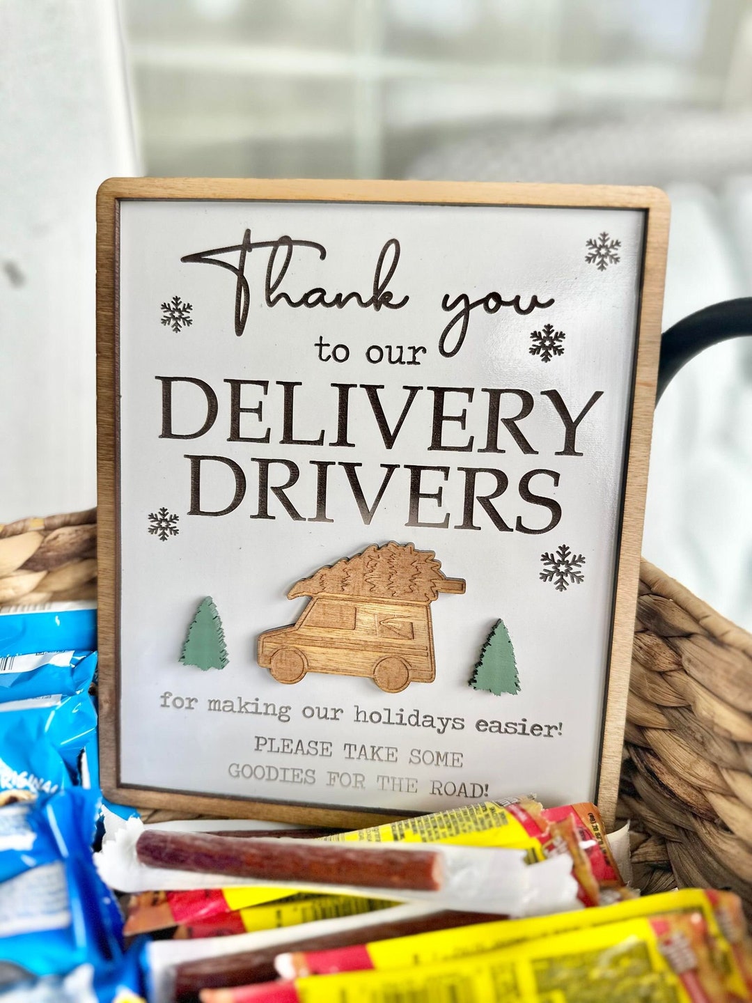 Delivery Driver Snack Sign, Snack Sign, Delivery Driver, Delivery ...