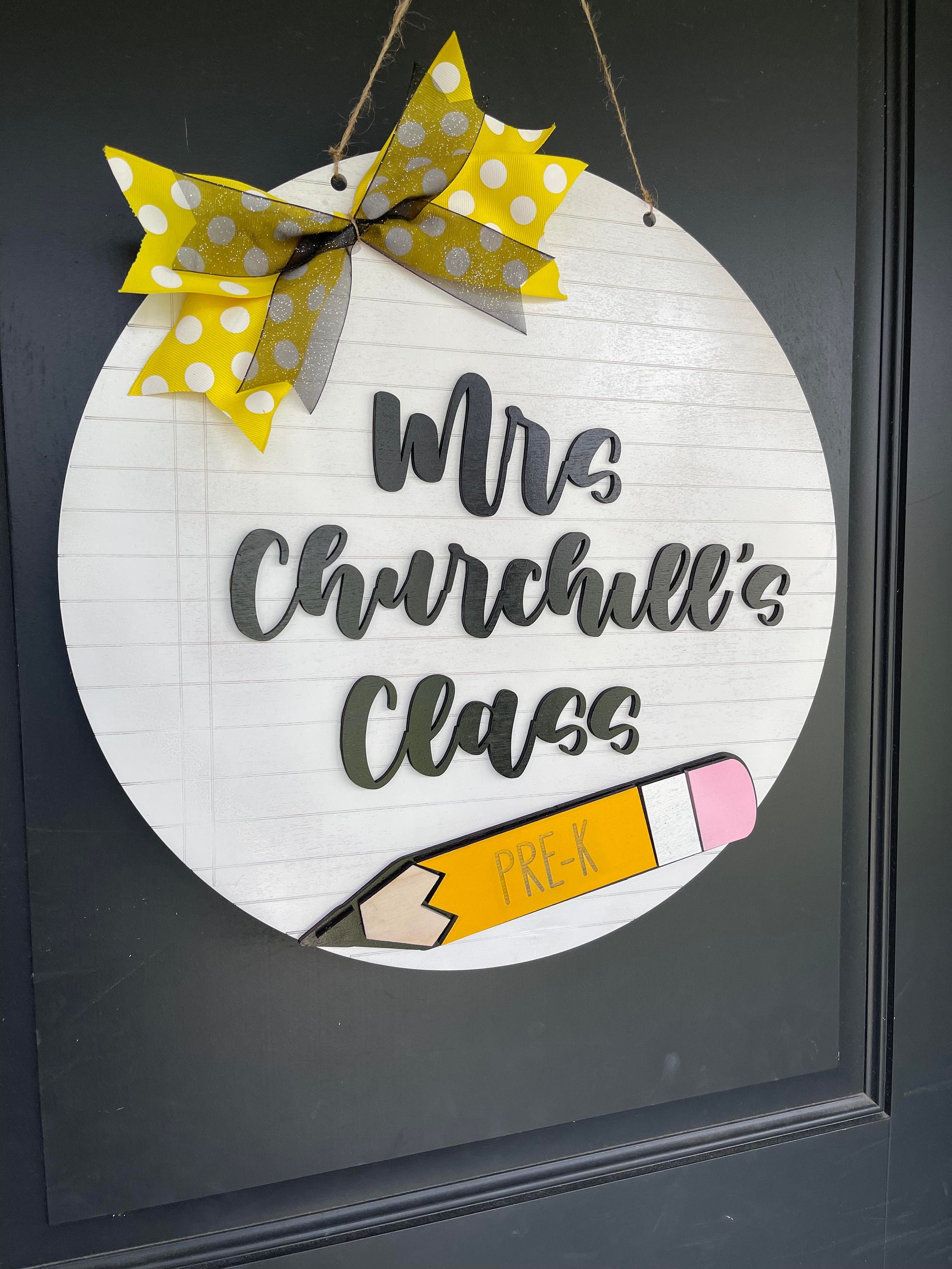 Classroom Door Hanger Personalized Teacher Door Hanger - Etsy